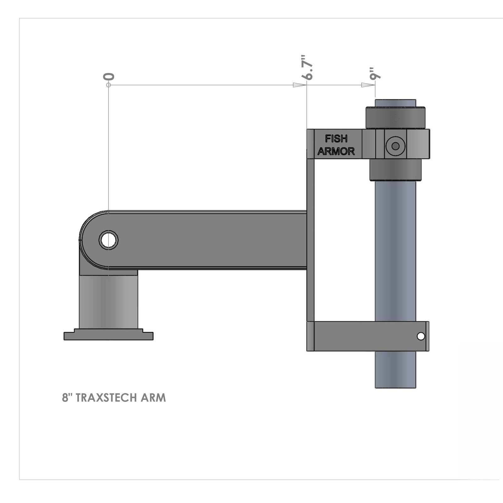 Pro Pole Boat Mount Arm by Traxstech - Ice Fishing Pole | FishArmor ...